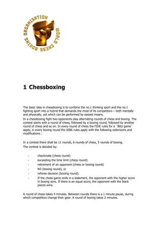 Official WCBO Chessboxing rules English language | PDF