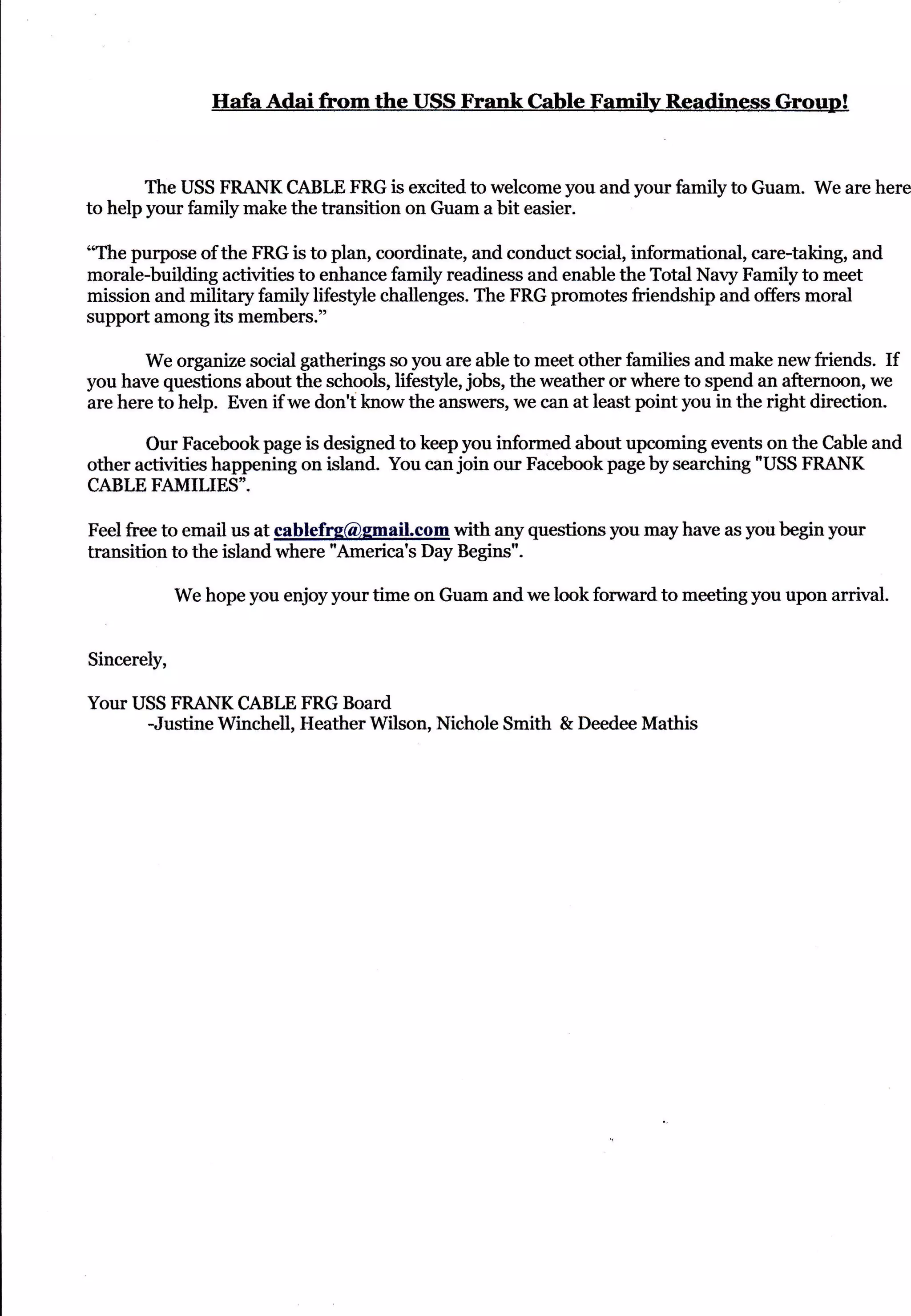 Official welcome aboard package | PDF
