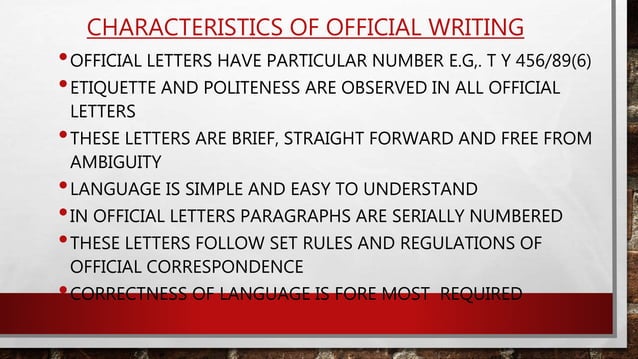 Official writing | PPT