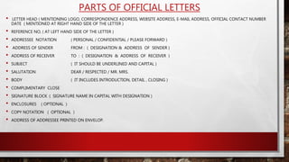 Official writing | PPTX | Email | Internet