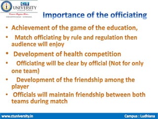 Sports Officiating | PPTX
