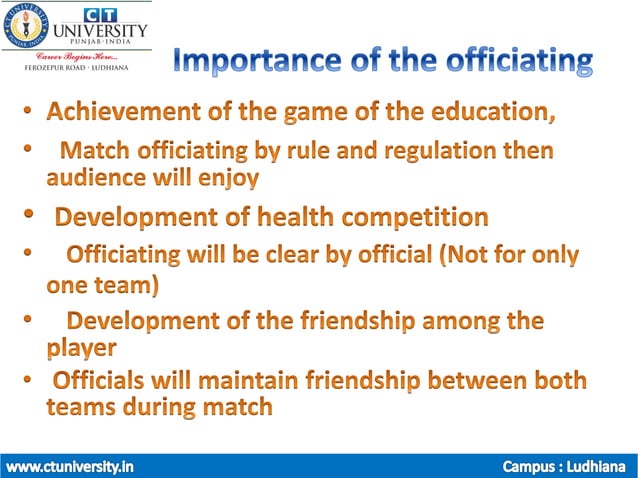 Sports Officiating | PPTX