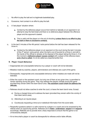 Officiating Guidelines For FIBA Referees | PDF