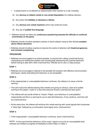 Officiating Guidelines For FIBA Referees | PDF