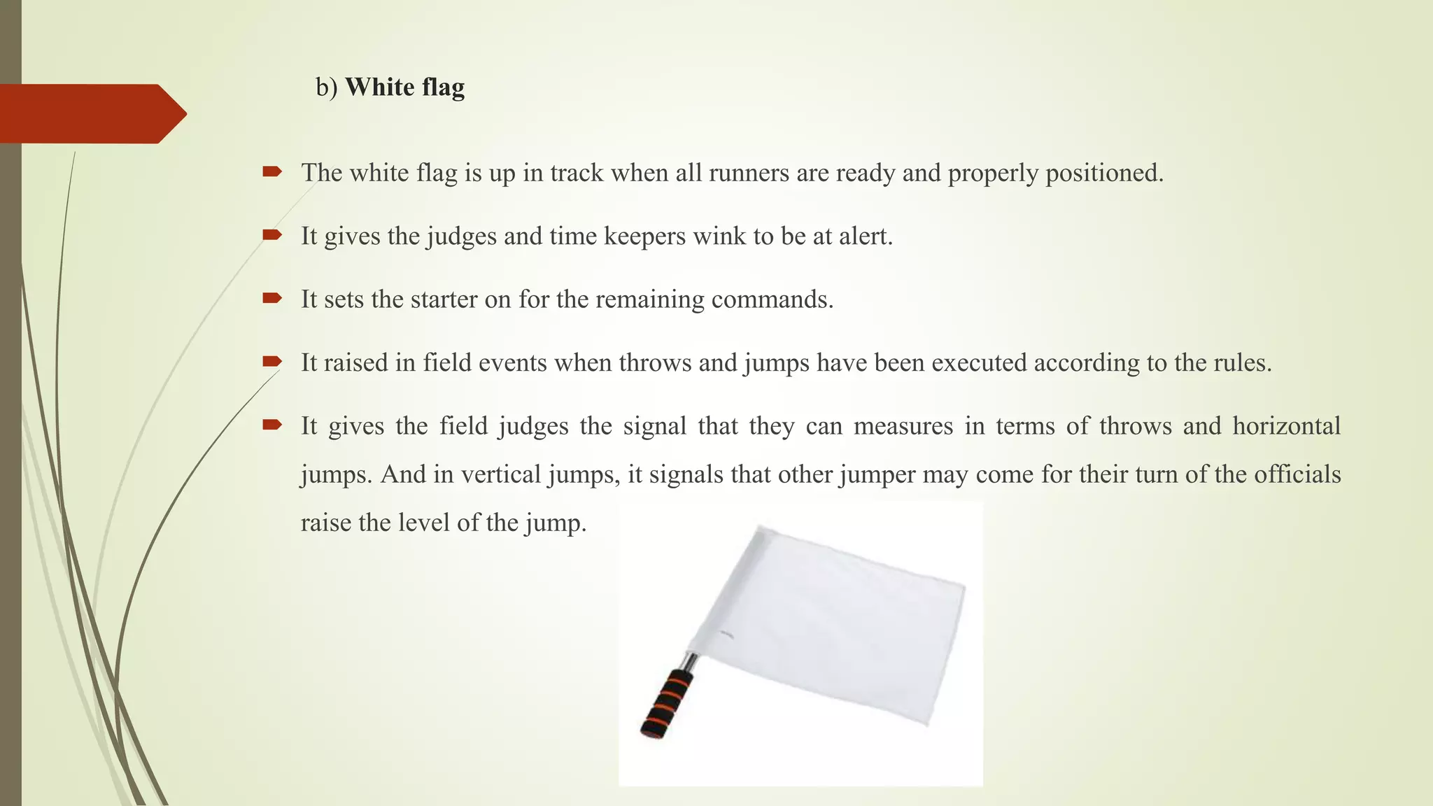 Equipment used when officiating athletes | PPTX