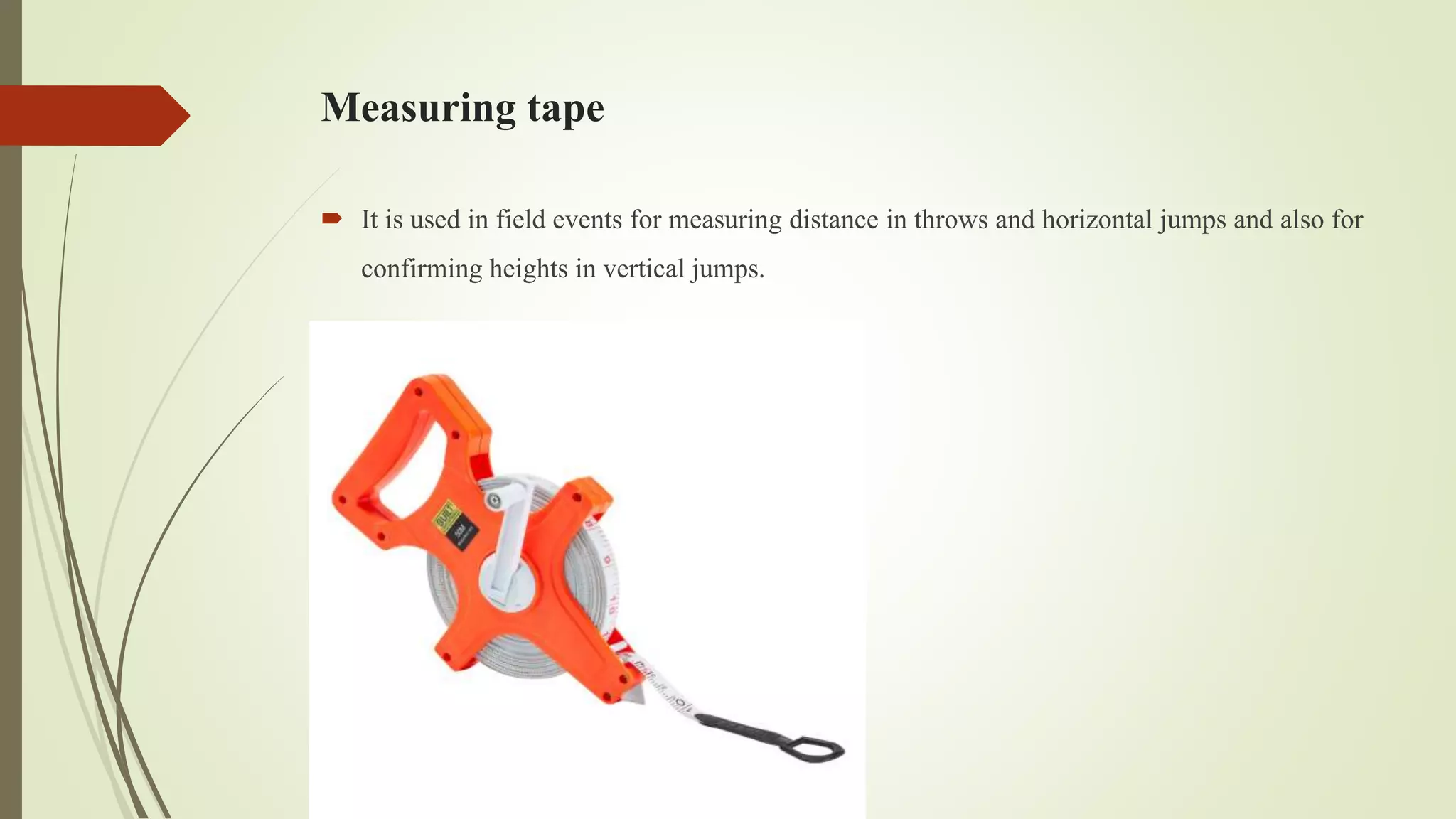 Equipment used when officiating athletes | PPTX