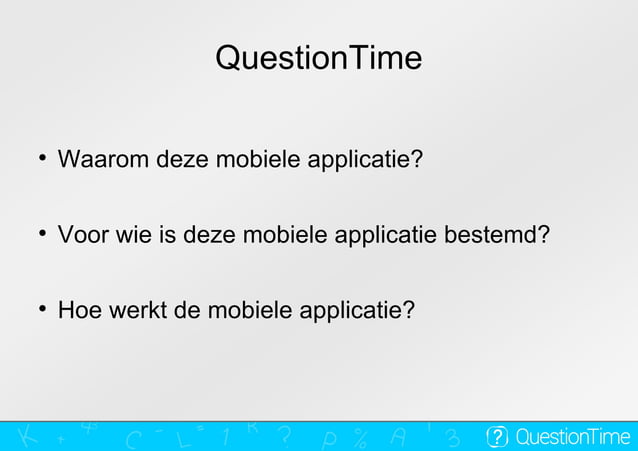 Officiele presentatie - Question Time | PPT
