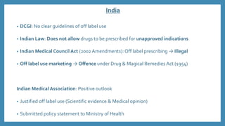 Off Label drugs: Extent, Issues & examples | PDF