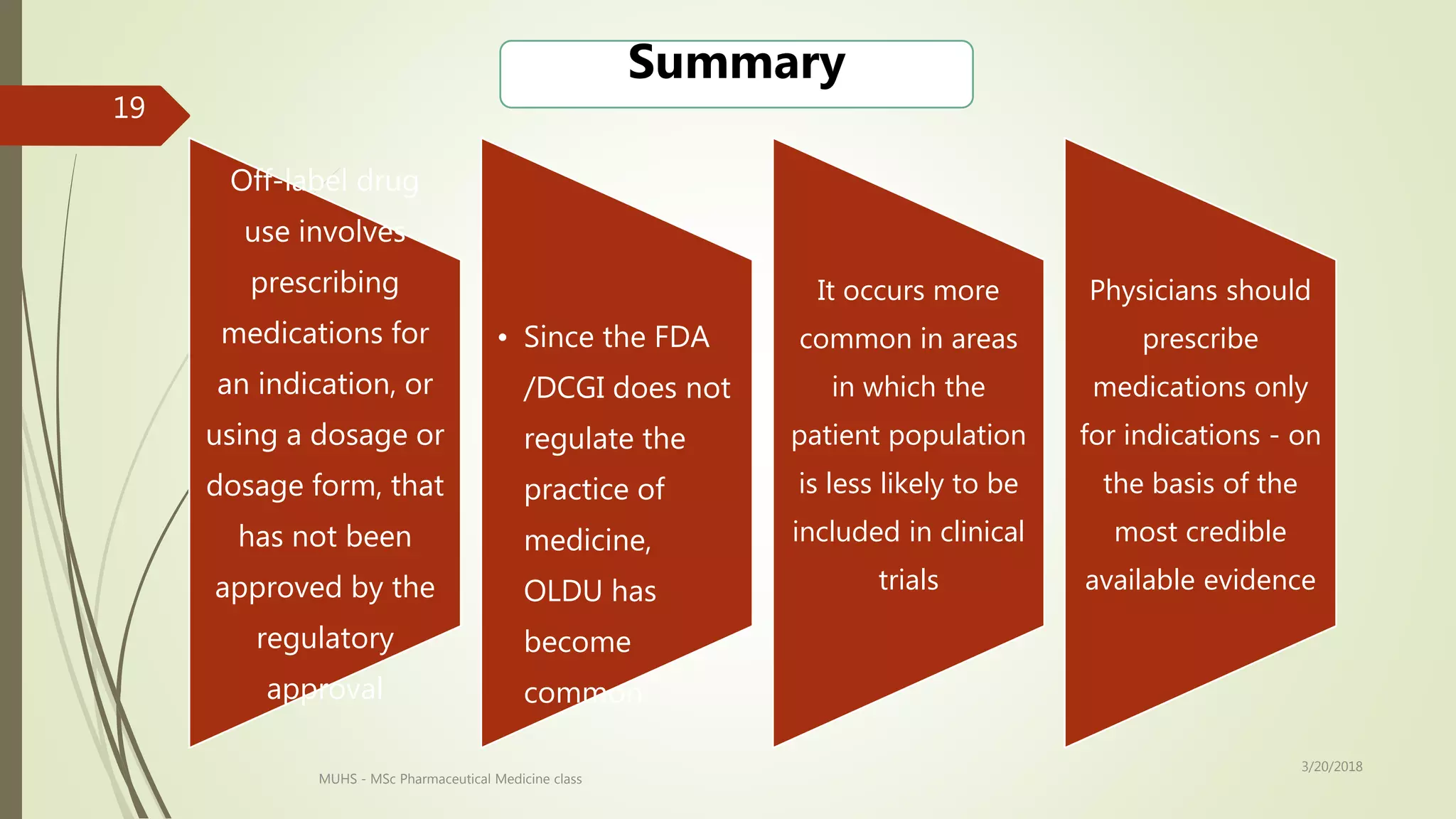 Off label use | PPTX