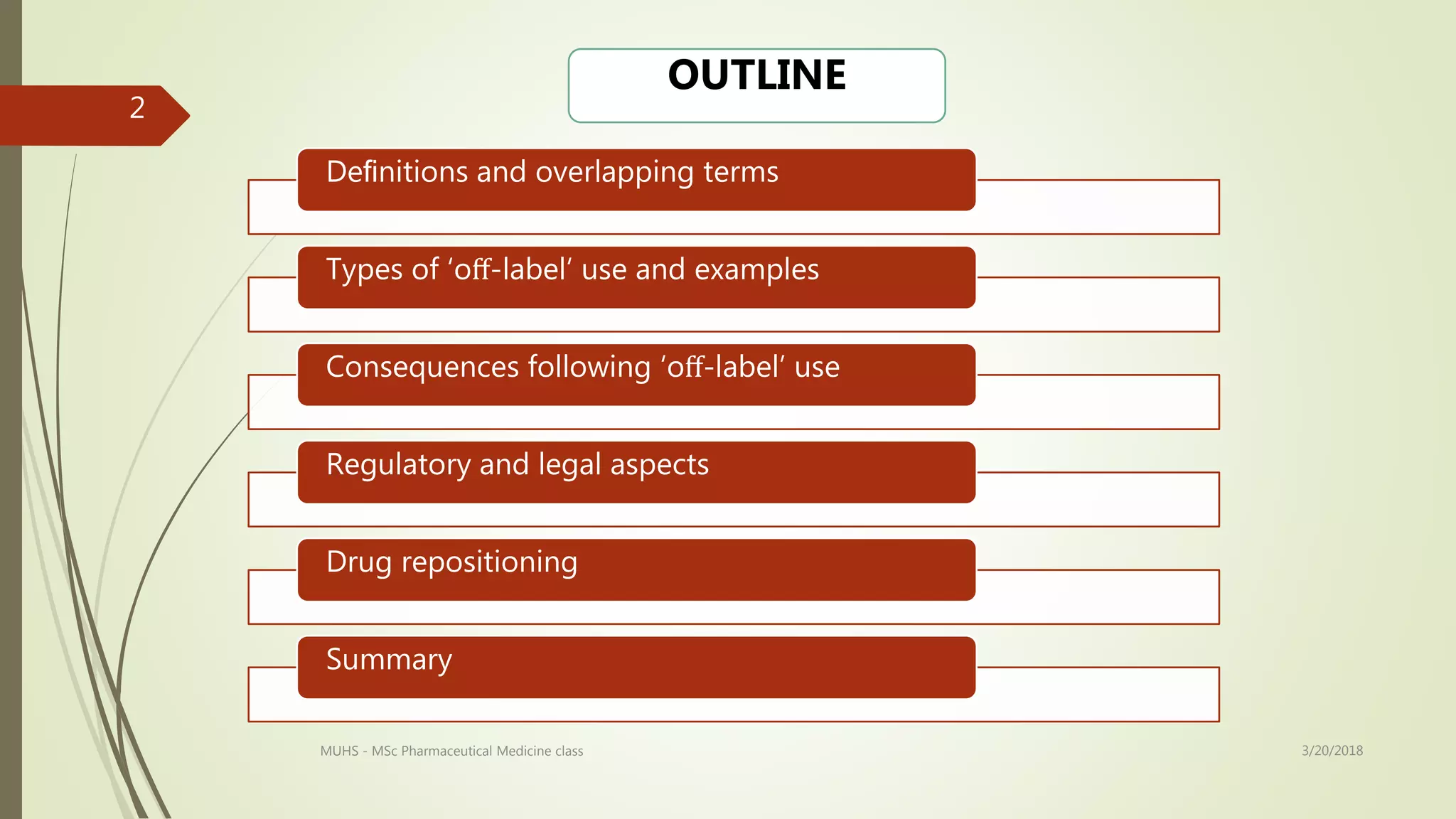 Off label use | PPTX