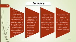 Off label use | PPTX