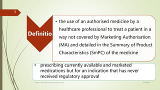 Off label use | PPTX