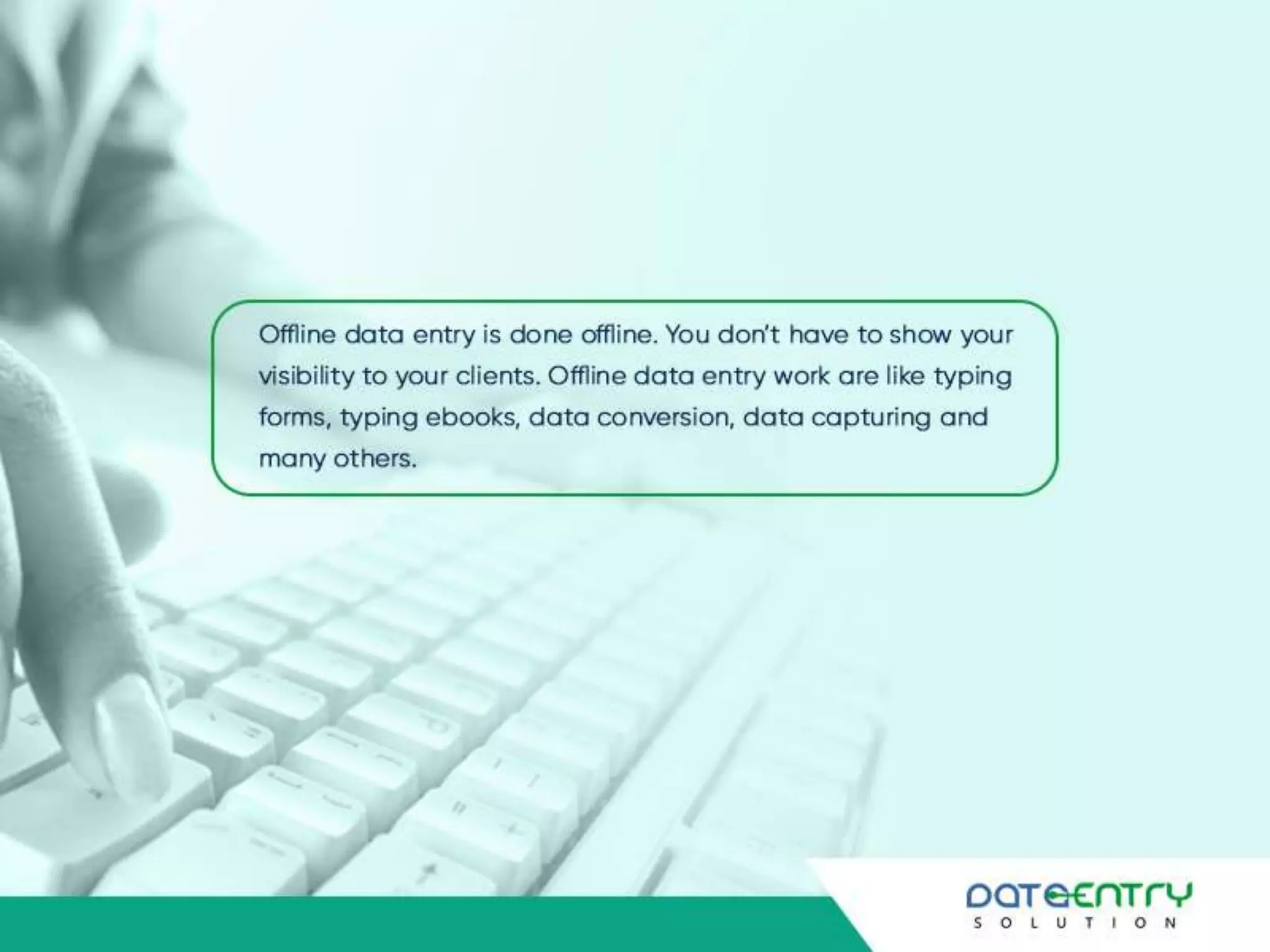 Offline Data Entry Services | PPT