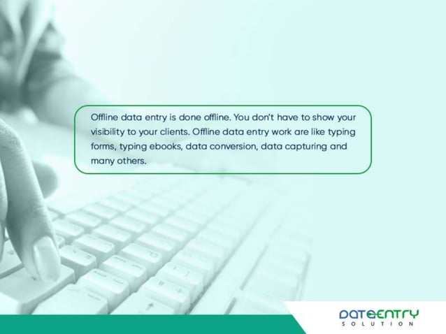 Offline Data Entry Services | PPT