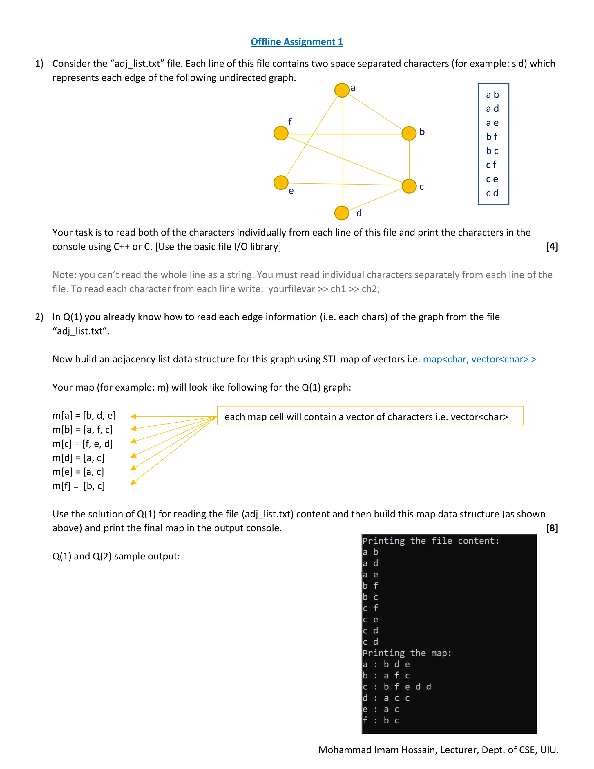 DS & Algo 1 - Offline Assignment 1 | PDF