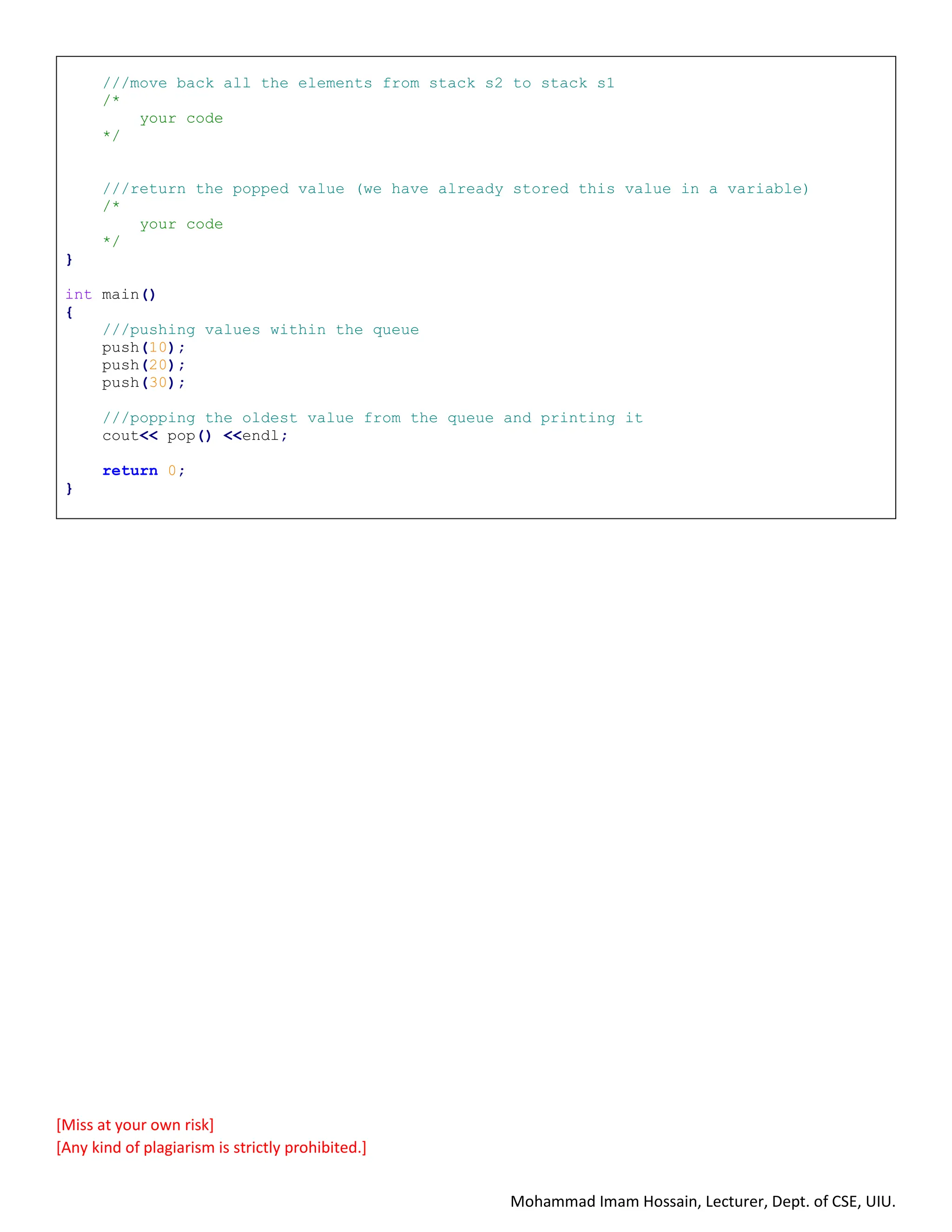 DS & Algo 1 - Offline Assignment 1 | PDF