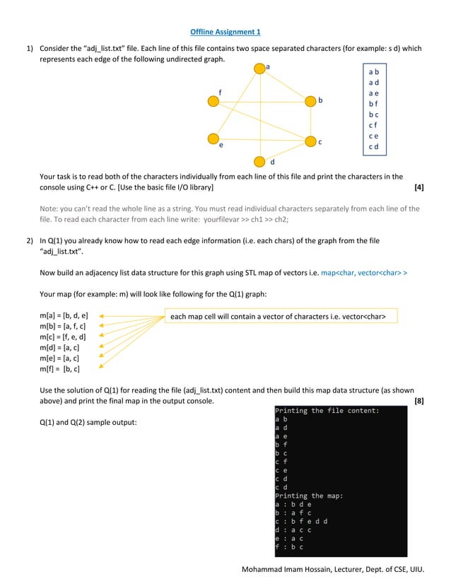 DS & Algo 1 - Offline Assignment 1 | PDF