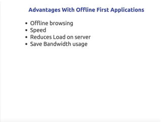 Offline First Applications | ODP