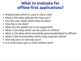Offline First Applications | ODP