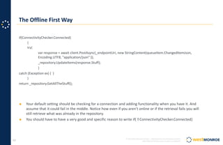 Offline first architecture + XOFF | PPTX | Internet | Computing