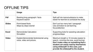 Offline learning | PPTX