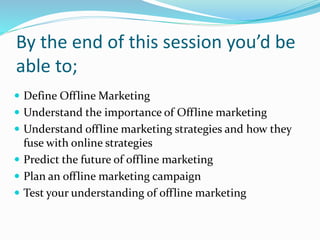 Fusing Online and Offline Marketing | PPT