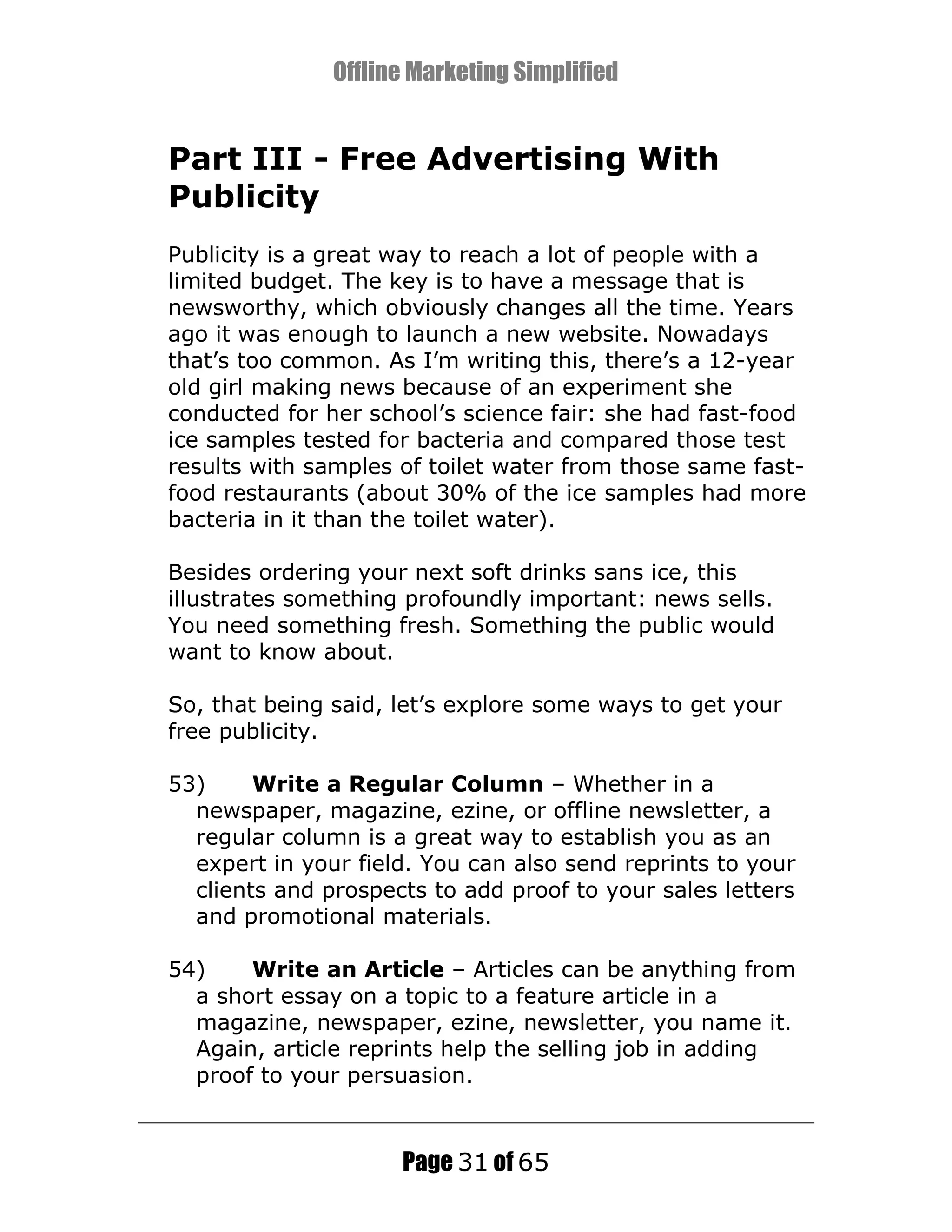 Offline marketing simplified | PDF