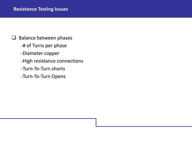 OFFLINE MOTOR TEST R K GUPTA | PPTX