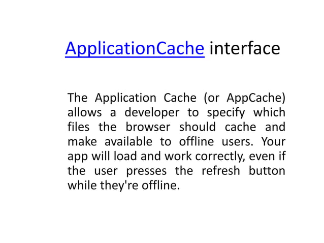 Offline Storage | PPTX | Internet for Beginners | Internet