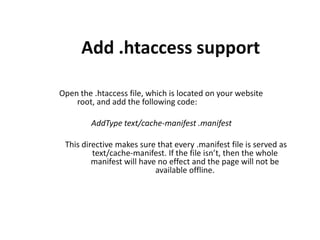 Offline Storage | PPT