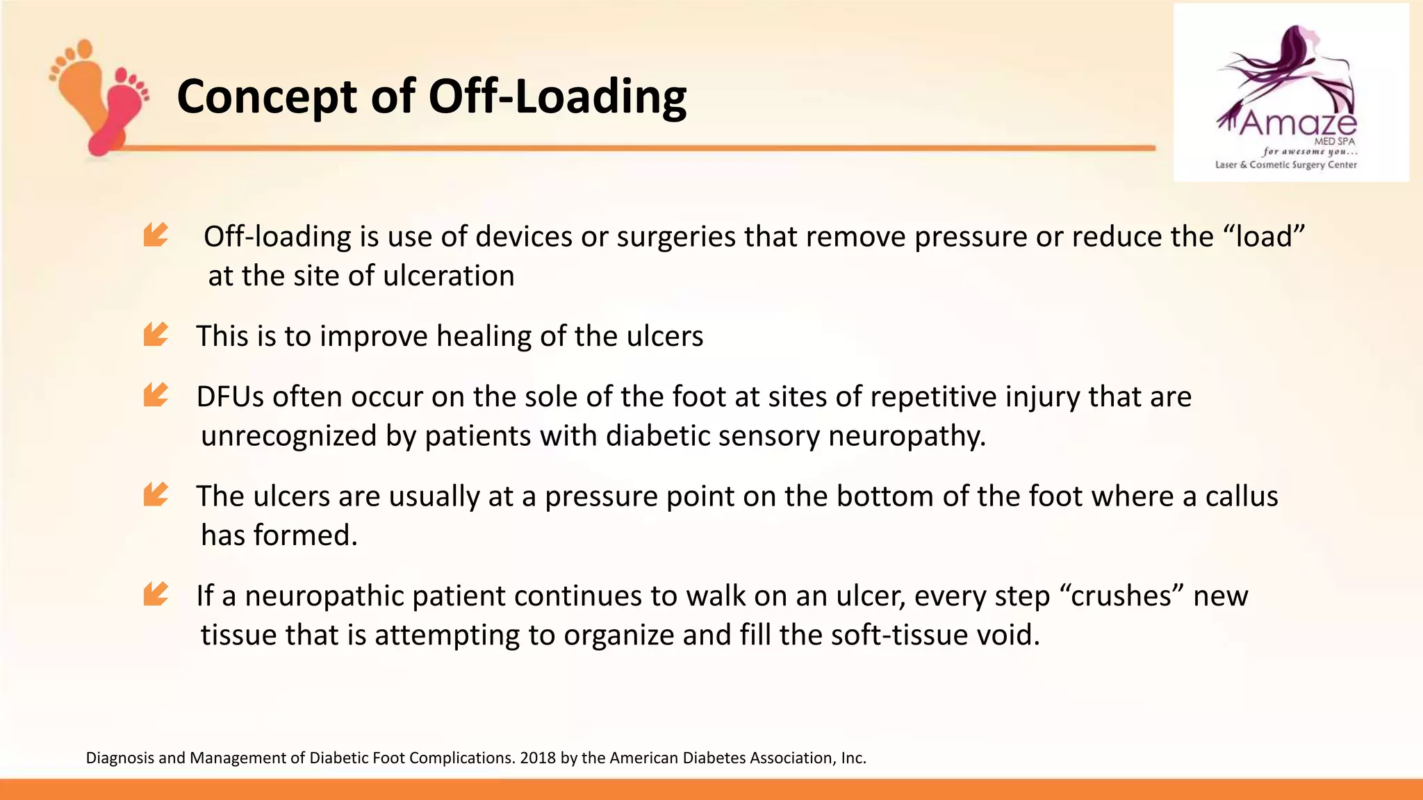 Offloading in diabetic foot | PPTX