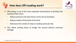 Offloading in diabetic foot | PPTX