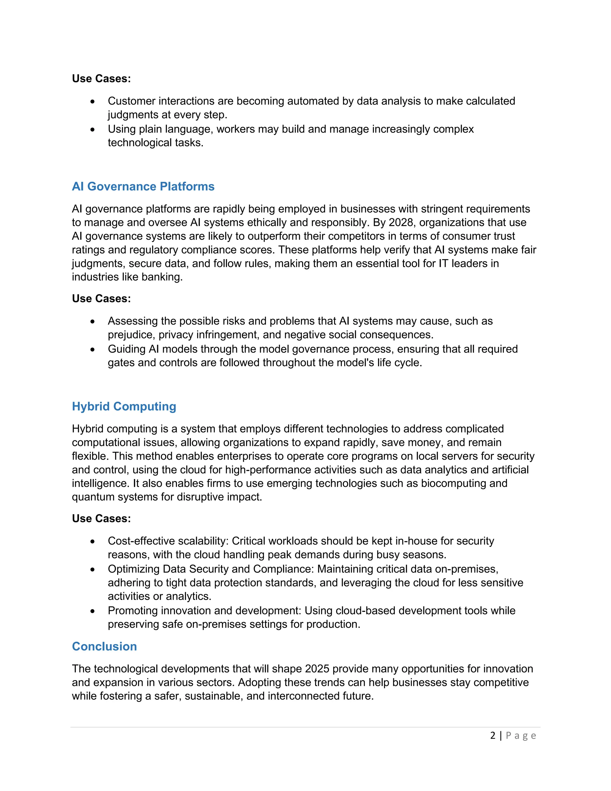 From GenAI to Quantum Computing: Tech trends that will define 2025 | PDF