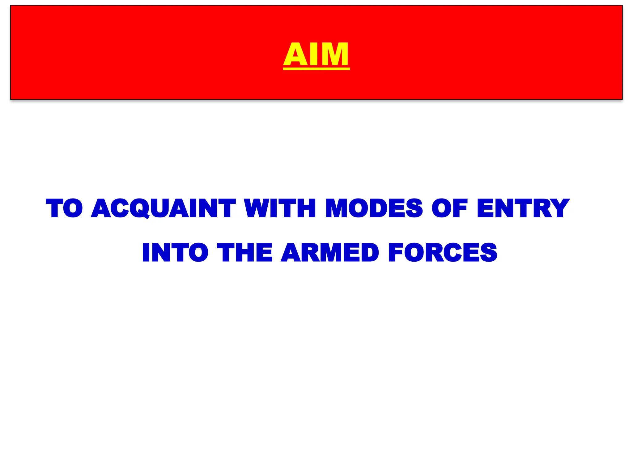 Join Indian Army, comprehensive guide to existing entries | PPTX