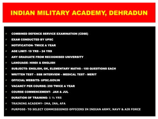 Join Indian Army, comprehensive guide to existing entries | PPTX