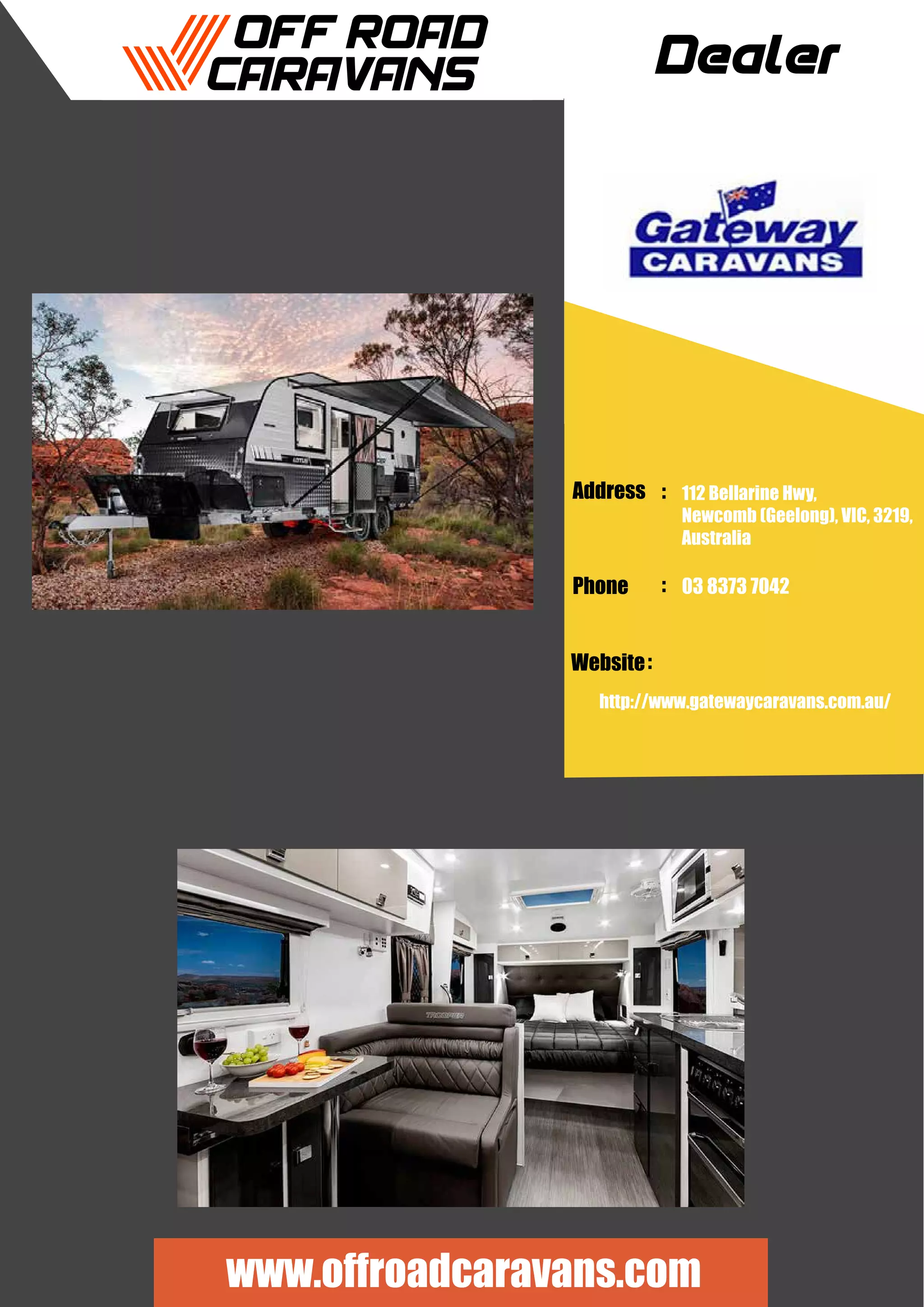 Gateway Caravans - Off Road Caravans Dealer | PDF