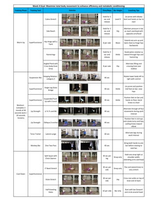 Off season conditioning for the swimmer | PDF