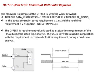 Offset in and offset out constraints | PPT