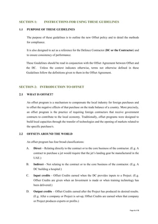 Offset Policy Guidelines DSMC Event July2012 | PDF