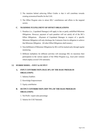 Offset Policy Guidelines DSMC Event July2012 | PDF