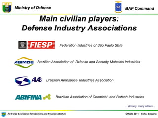 Offset Strategy of the Brazilian Air Force - Offsets 2011 Conference ...