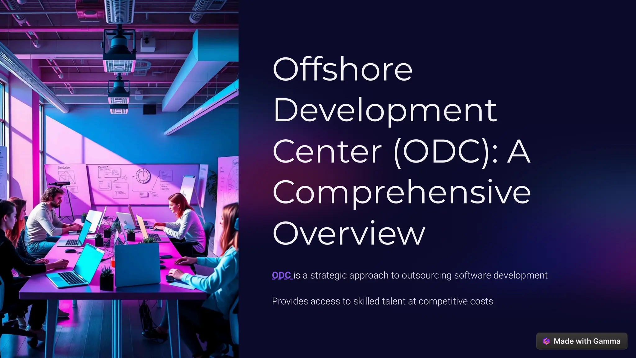 Optimizing Operations, A Futuristic Look at Offshore Development Centers | PPT