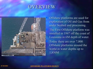 Offshore platform-design | PDF