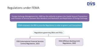 Offshore Banking Unit and IFSC: FEMA Perspective | PPT