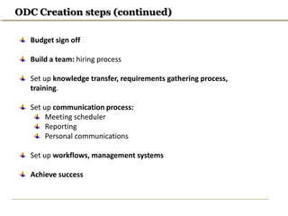 Offshore development center | PPTX