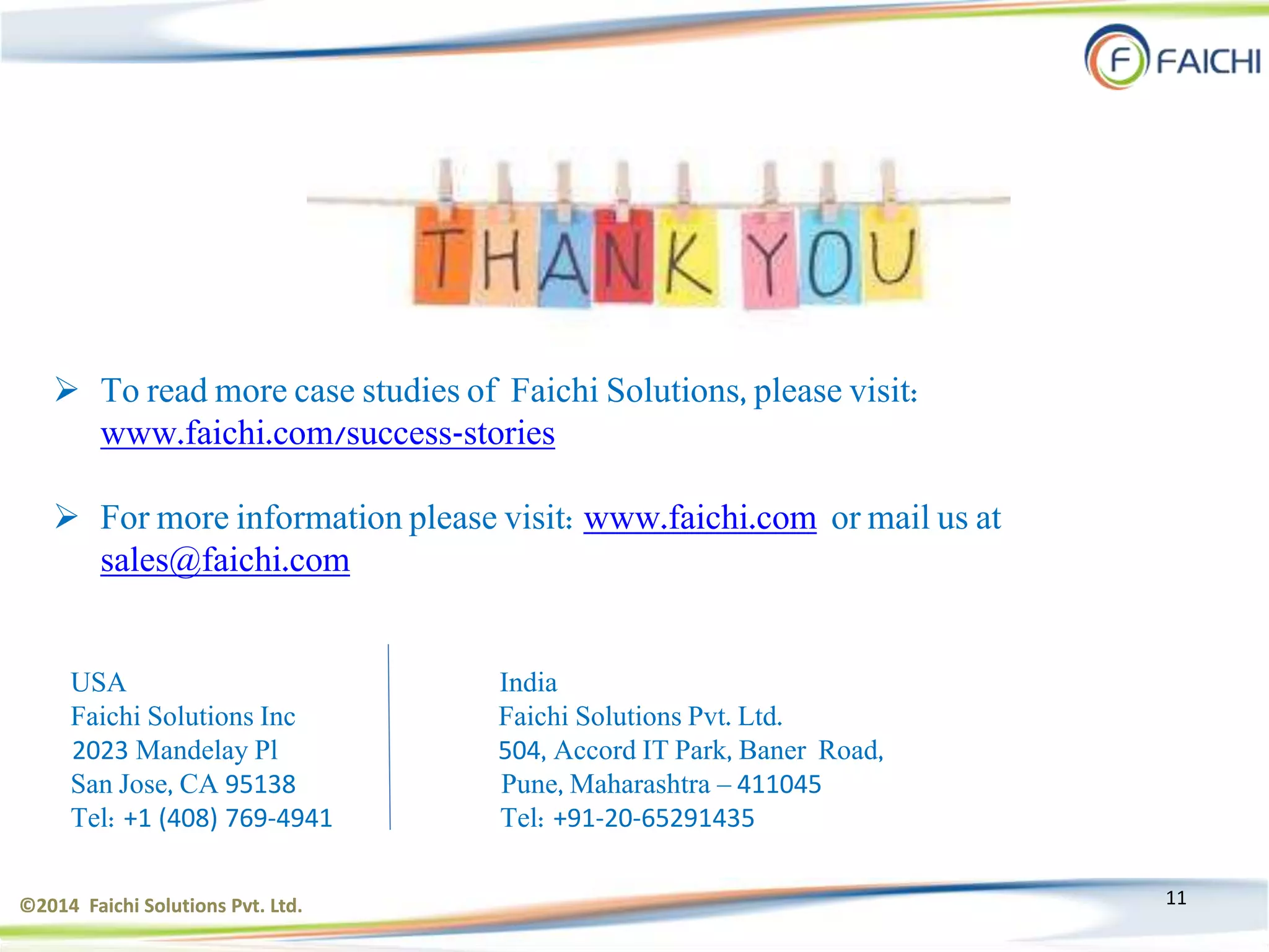 Offshore development center (odc) setup up by faichi solutions - Case ...