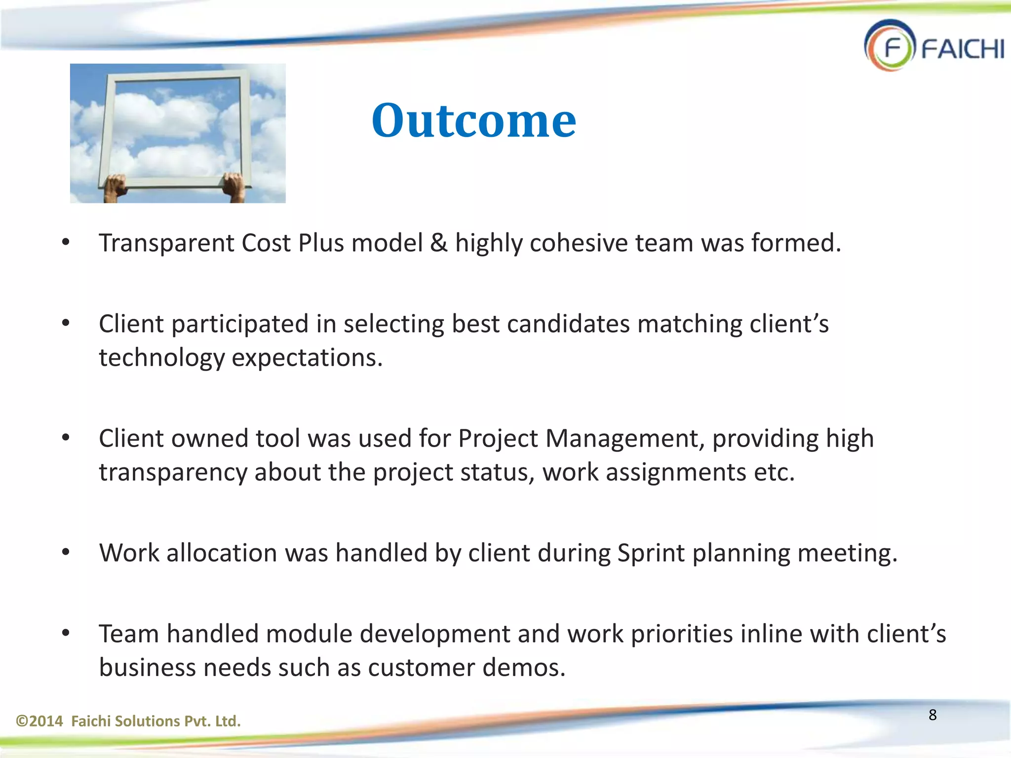 Offshore development center (odc) setup up by faichi solutions - Case ...