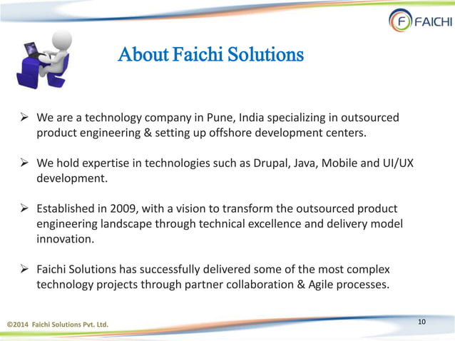 Offshore development center (odc) setup up by faichi solutions - Case Study | PPTX