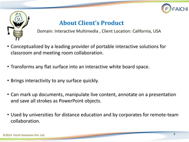 Offshore development center (odc) setup up by faichi solutions - Case ...