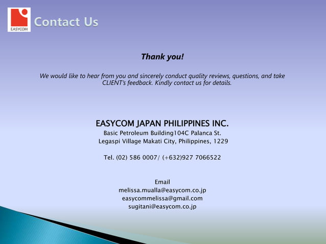 Offshore Development Center Proposal Easycom | PPTX